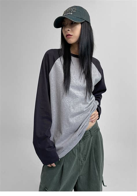 Made 테니드 배색 나그랑 긴팔티