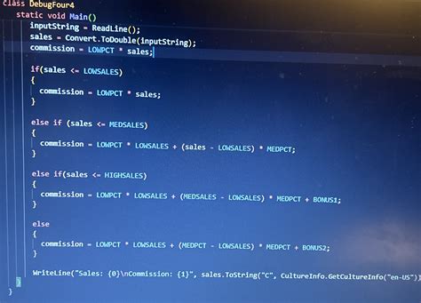 Solved Need Help Just Computing Comissions Please Help