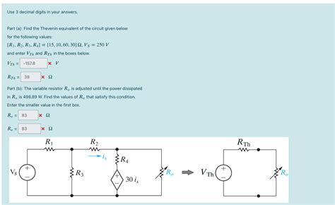 Solved Use 3 Decimal Digits In Your Answers Part A Find Chegg Com