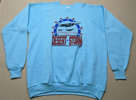Vintage Nos Operation Desert Storm Military Sweatshir Gem