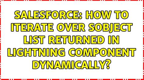 Salesforce How To Iterate Over Sobject List Returned In Lightning