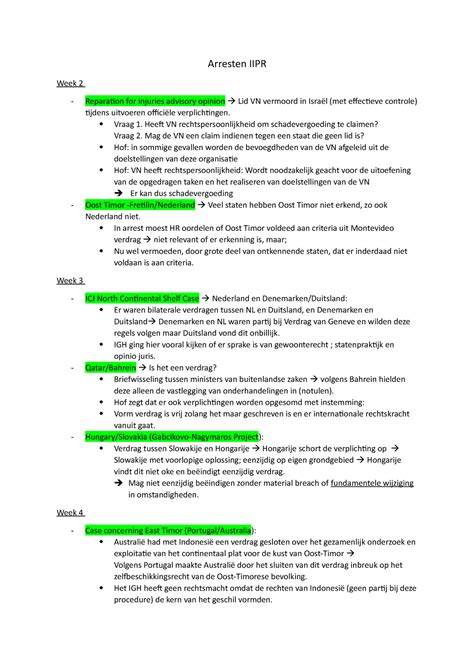 Arresten Iipr Arresten Iipr Week 2 Reparation For Injuries Advisory Opinion Lid Vn Vermoord In