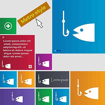 Vector Illustration Of Modern Website Buttons With Cursor Pointer