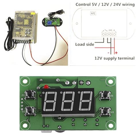 LCD Display AC DC V Digital Thermostat Temperatur Vicedeal