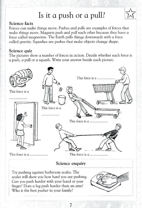 Gravity And Friction Worksheets