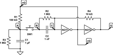 Transistors Push Button Latch Circuit Switch Issue Electrical Engineering Stack Exchange