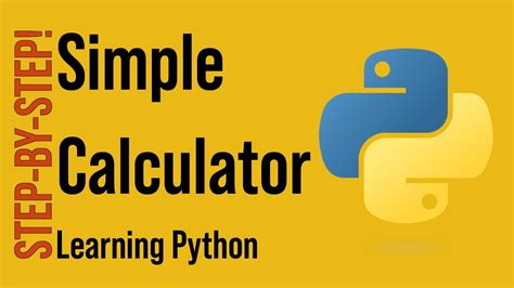 Create A Simple Python Calculator Python Programming Coding Youtube