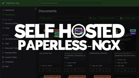 Paperless Ngx Scan And Digitize Your Documents