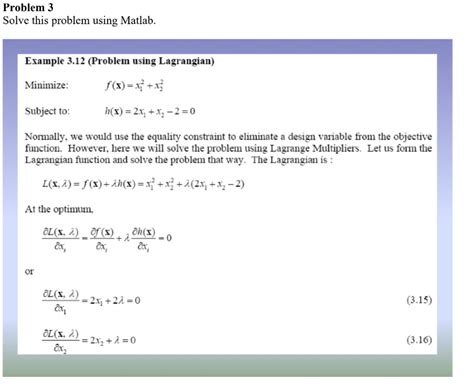 Solved Problem Solve This Problem Using Matlab Example Chegg