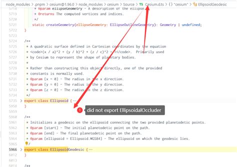 cesium d ts did not export ellipsoidaloccluder · issue 10700 · cesiumgs cesium · github