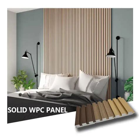 Wooden Grain Exterior Wpc Ceiling Panel Modern Decorative Wpc Siding