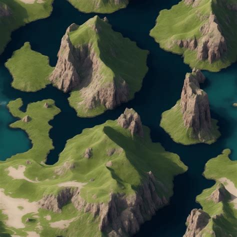 Premium Photo Seamless Terrain Map