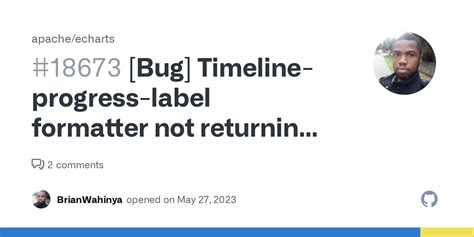 [bug] timeline progress label formatter not returning expected value · issue 18673 · apache