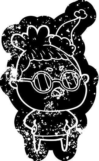 산타 모자를 쓰고 짜증나는 여자의 기발한 만화 고민 아이콘 낙서 드로잉에 대한 스톡 벡터 아트 및 기타 이미지 낙서 드로잉 만화 모자 모자류 Istock