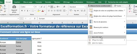 Comment Surligner Une Ligne Sur Deux Dans Un Tableau Excel Excel