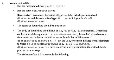 Solved 2 Write A Method That Has The Method Modifiers