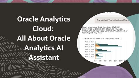 Oracle Analytics Cloud All About Oracle Analytics Ai Assistant Analytics Oracle Analytics Cloud All About Oracle Analytics Ai Assistant Analytics