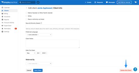 Adding A New Client And Navigating Your Clients And Contacts List SimplePractice Support
