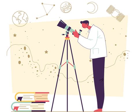 Astrophysicist Man Concept Vector Art And Graphics