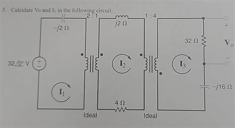 solved 5 calculate vo and i1 in the following circuit
