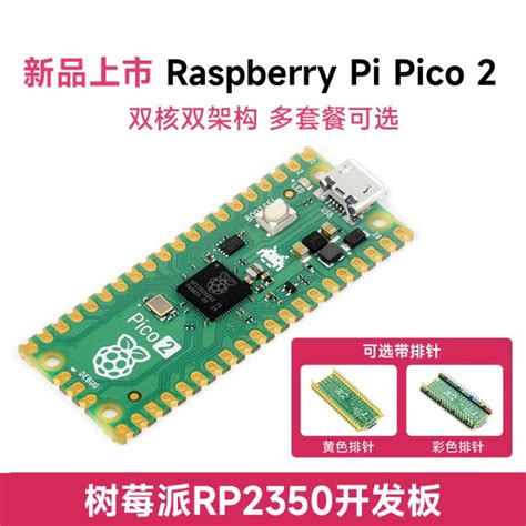 Raspberry Pi Raspberry Pi Pico 2 Rp2350 Dual Core Microcontroller Python Development Board Kit