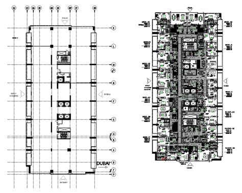 Hotel Structure Building Cad Construction Detail 2d View Layout Plan In Dwg Format