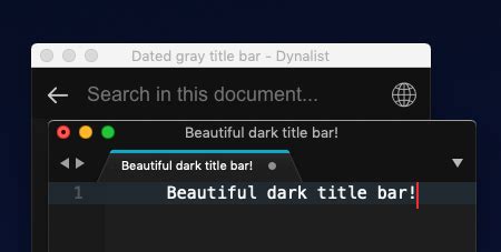 Match Window Title Bar To Theme In Mac OS Desktop App Features Dynalist Forum
