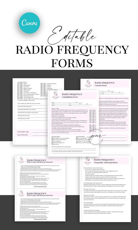Radio Frequency Form Template Editable Radio Frequency Client Etsy