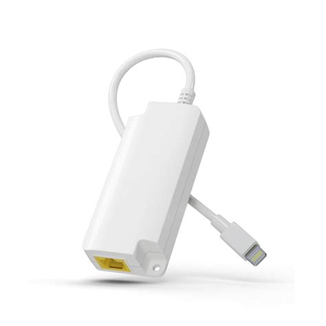 Lightning To Ethernet Adapter Supports All Ios Poe To Lightning Adapter With 10w Charging For