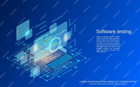 Premium Vector Software Testing Flat 3d Isometric Vector Concept Illustration
