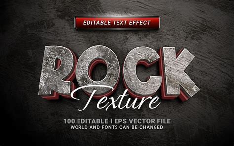 Premium Vector Grunge Rock Text Effect