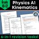 IB DP Physics Section A A1 Kinematics Quiz Revision Worksheets