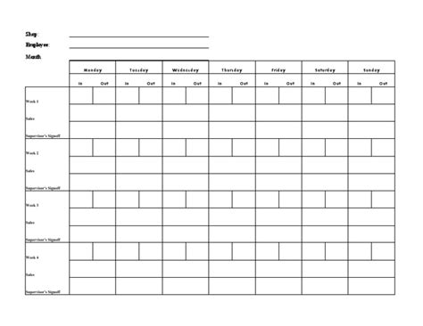 Daily Performance Sheet Pdf