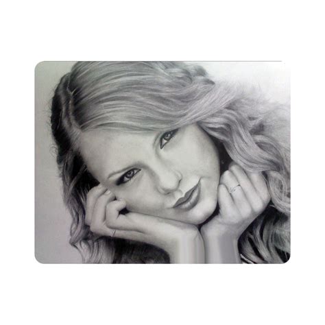 قیمت و خرید ماوس پد اطلس آبی طرح نقاشی چهره تیلور سویفت مدل T1117