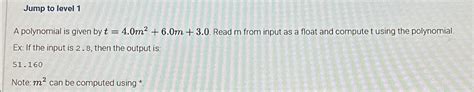 Solved Jump To Level 1a Polynomial Is Given By