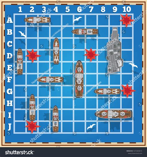 356 Battleship Game Vector Images Stock Photos Vectors Shutterstock