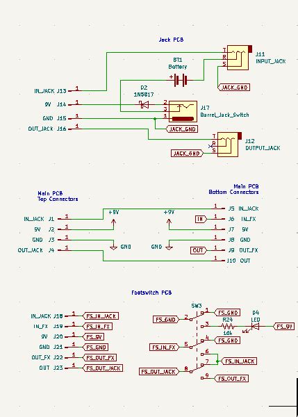 How To Approach A Schematic With Multiple Pcbs Rdiypedals