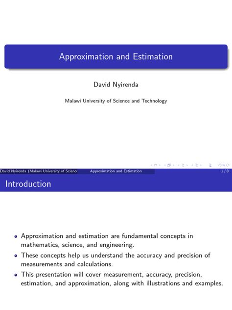 approximation and estimation pdf approximation significant figures