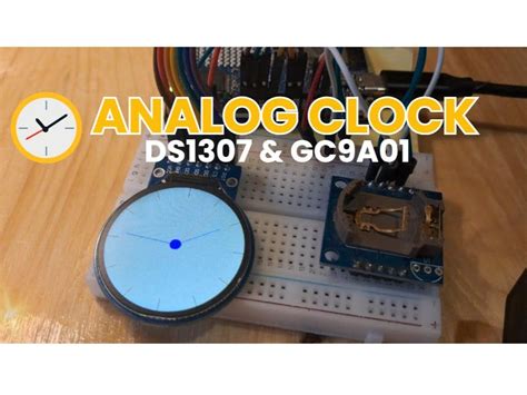 Ds1307 Real Time Clock And Gc9a01 Display Using Visuino