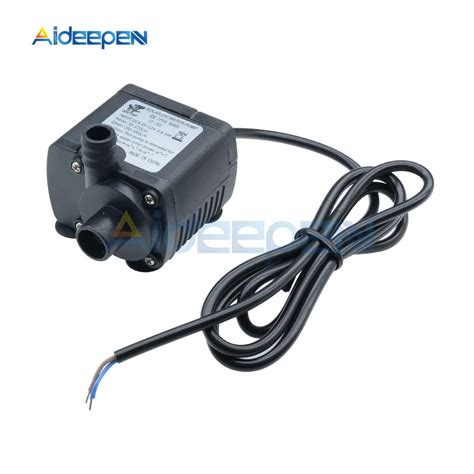 마이크로 워터 펌프 Dc 12v 6w 450lh 유량 방수 브러시리스 펌프 수족관 분수 수영장용 미니 잠수정 워터 펌프