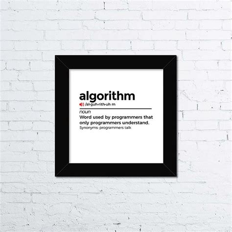 Quadro Algorithm Definition Caneca Do Dev Canecas E Produtos De