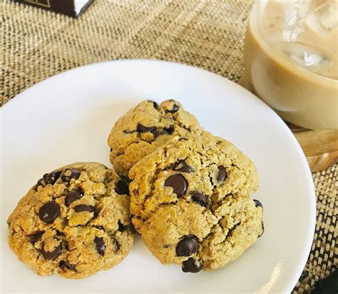 Quinoa Flour Chocolate Chip Cookies Vegan Gluten Free Sugar Free
