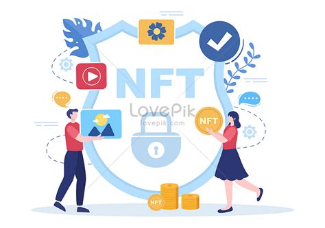 Nft 대체 불가능한 토큰 암호화 아트 일러스트레이션 일러스트 무료 다운로드 Lovepik