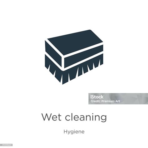 젖은 청소 아이콘 벡터입니다 흰색 배경에 고립 된 위생 컬렉션에서 유행 플랫 젖은 청소 아이콘 벡터 일러스트는 웹 및 모바일 그래픽 디자인 로고 Eps10에 사용할 수