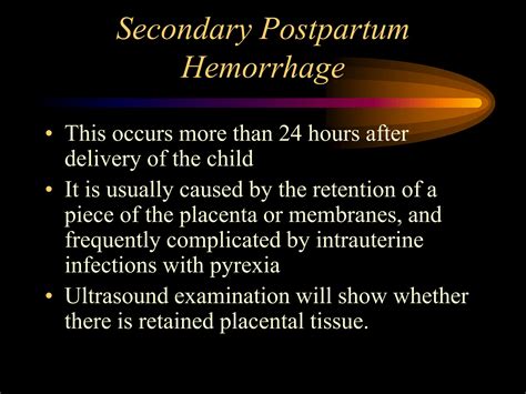 Pph Post Partum Haemorrhage Ppt