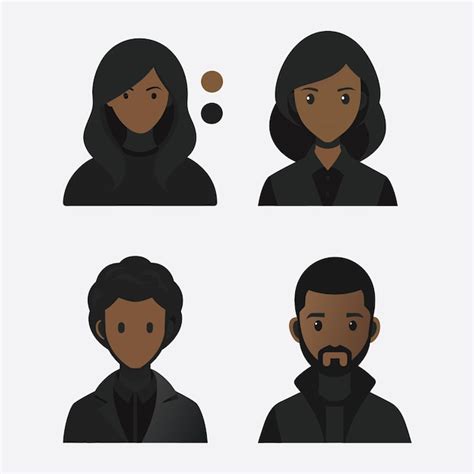 Premium Vector Collection Of Female And Male Avatars In Cartoon Style