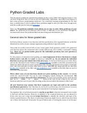 Instructions Graded Labs Docx Python Graded Labs This Document