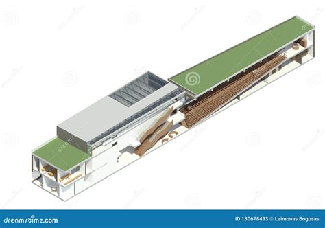 3d Render Detailed Bim Model Of The Library Stock Illustration Illustration Of Detailed Real