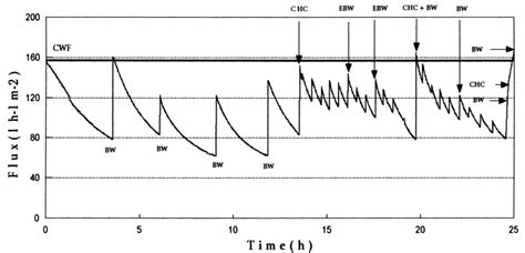 Flux Variation With Time For Membrane A Lf Download Scientific Diagram