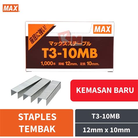 Jual Isi Refill Stapler Staples Tembak Max T3 10mb T310mb Shopee Indonesia